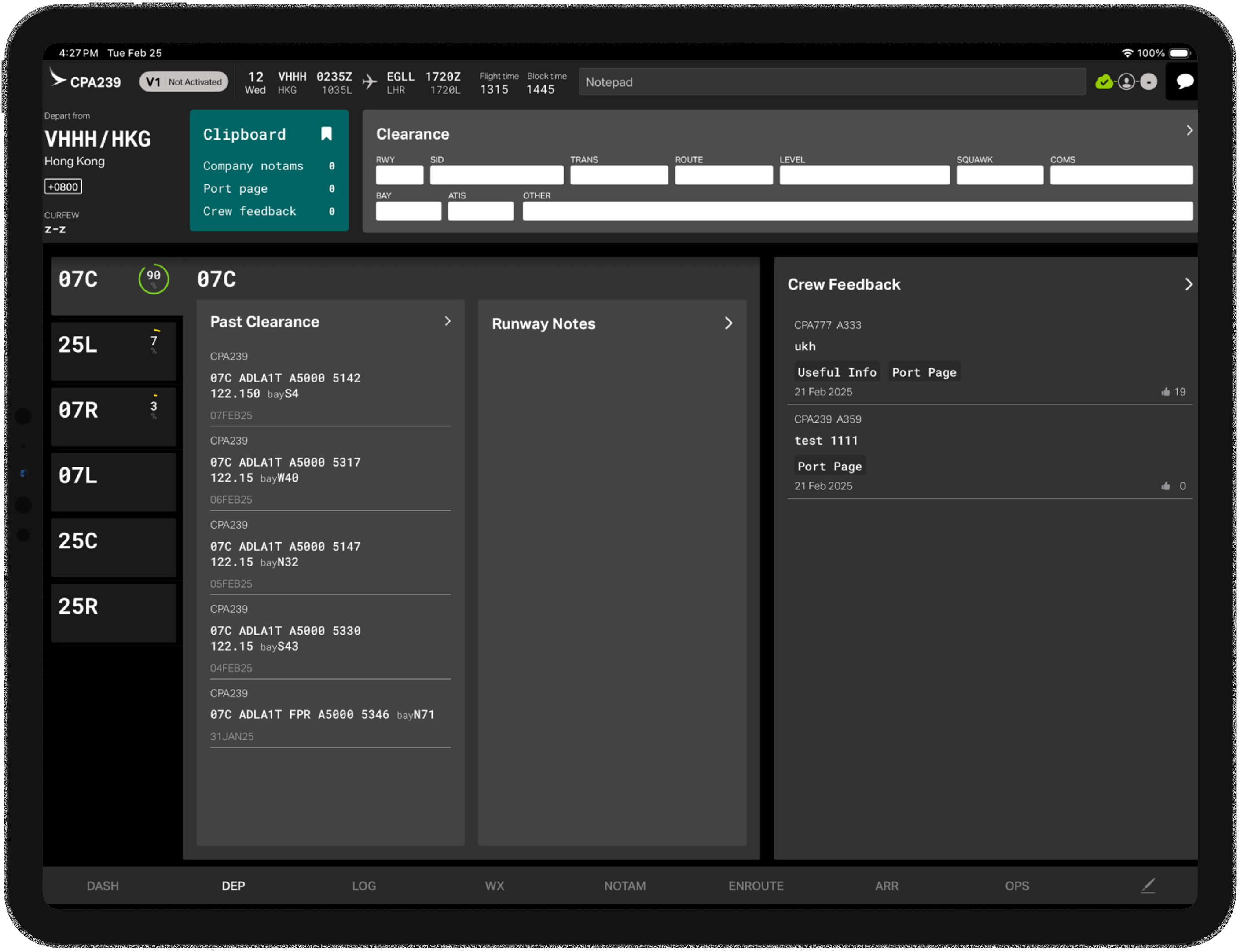Cathay Technologies | Electronic Flight Folder Solution for Pilots